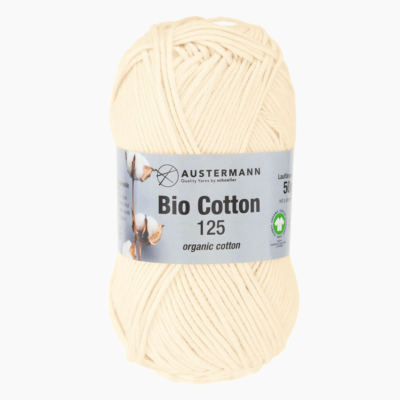 Bio Cotton 125 von Austermann®, 15 versch. Farben