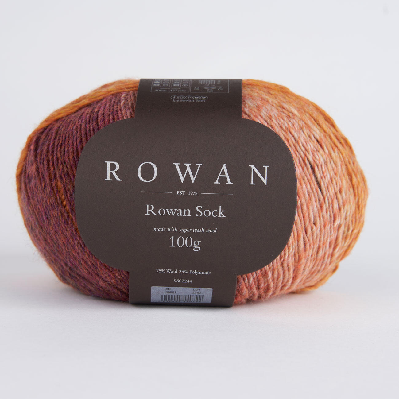 Sockenwolle Rowan Sock von Rowan, 6 versch. Farben