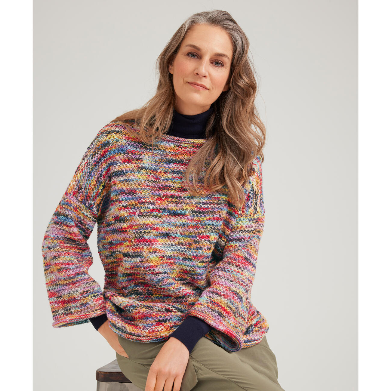 Anleitung 247/3, Pullover aus Merino-Print von Junghans-Wolle, 1 versch ...