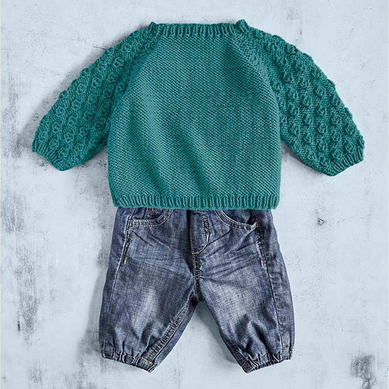 Anleitung 399/3, Babypulli aus Merino-Cotton von Junghans-Wolle, 1 ...