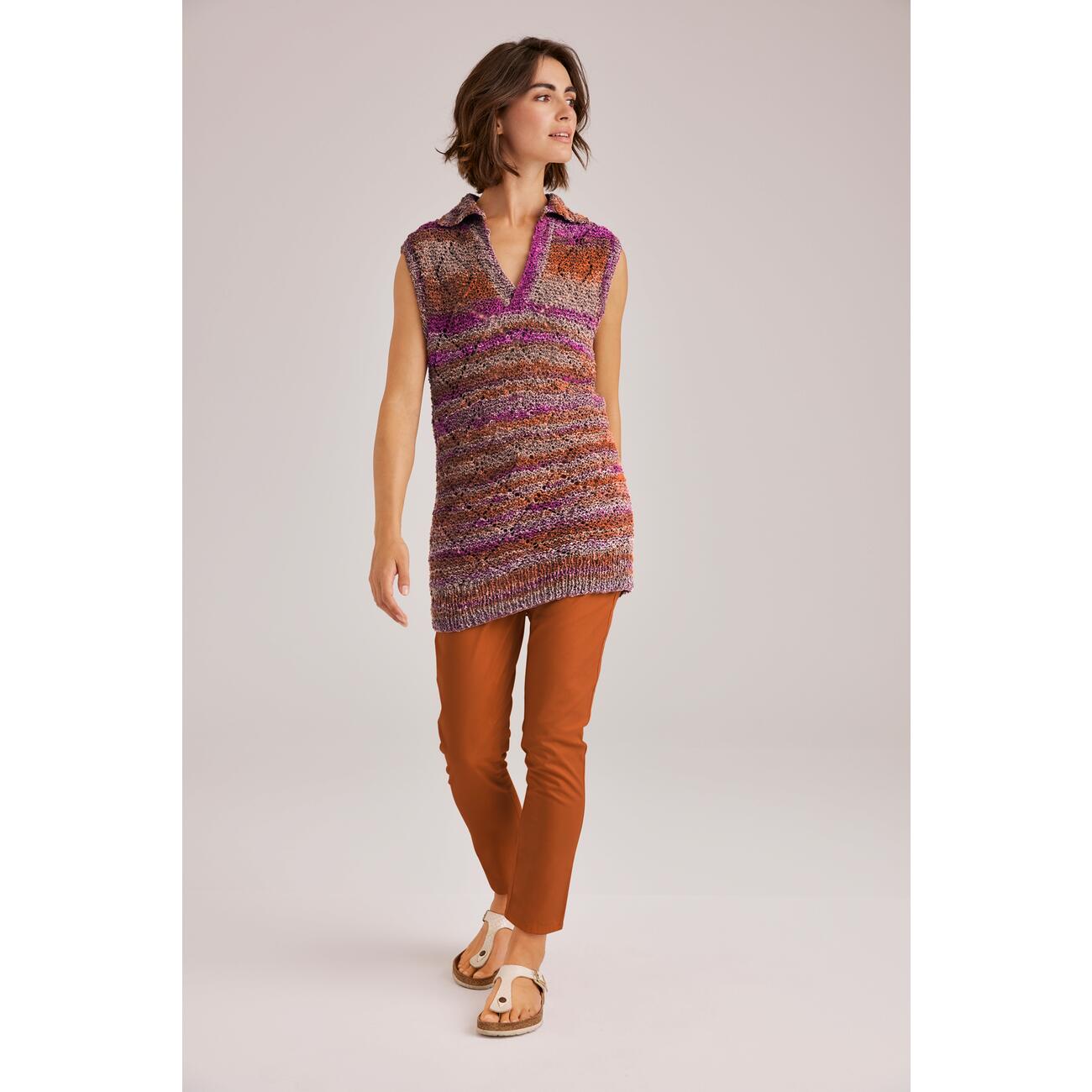 Anleitung 039/4, Polo-Pulli aus Hedda von Junghans-Wolle, 1 versch. Farben